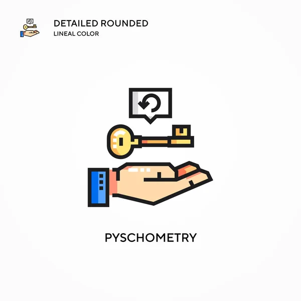 Icono de vector de psicometría. Conceptos modernos de ilustración ...