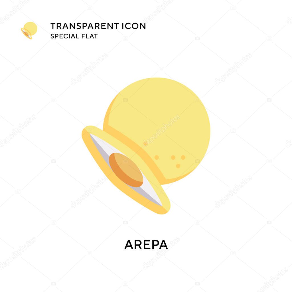 Icono de vector Arepa. Ilustración de estilo plano. EPS 10 vector. 2024