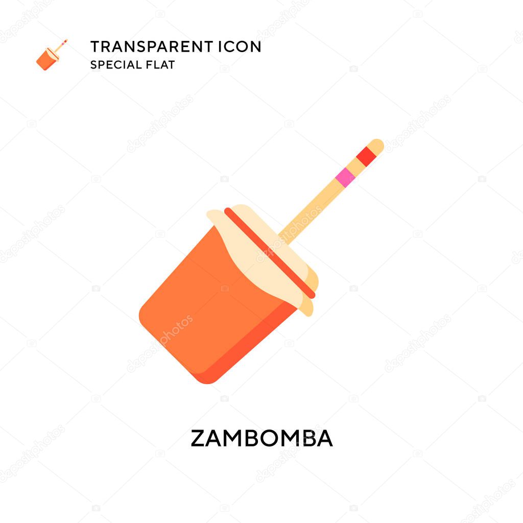Zambomba icono de vector. Ilustración de estilo plano. EPS 10 vector. 2024