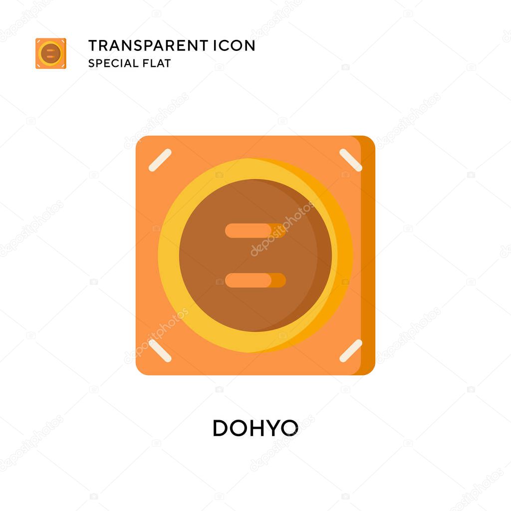 Icono del vector Dohyo. Ilustración de estilo plano. EPS 10 vector. 2022