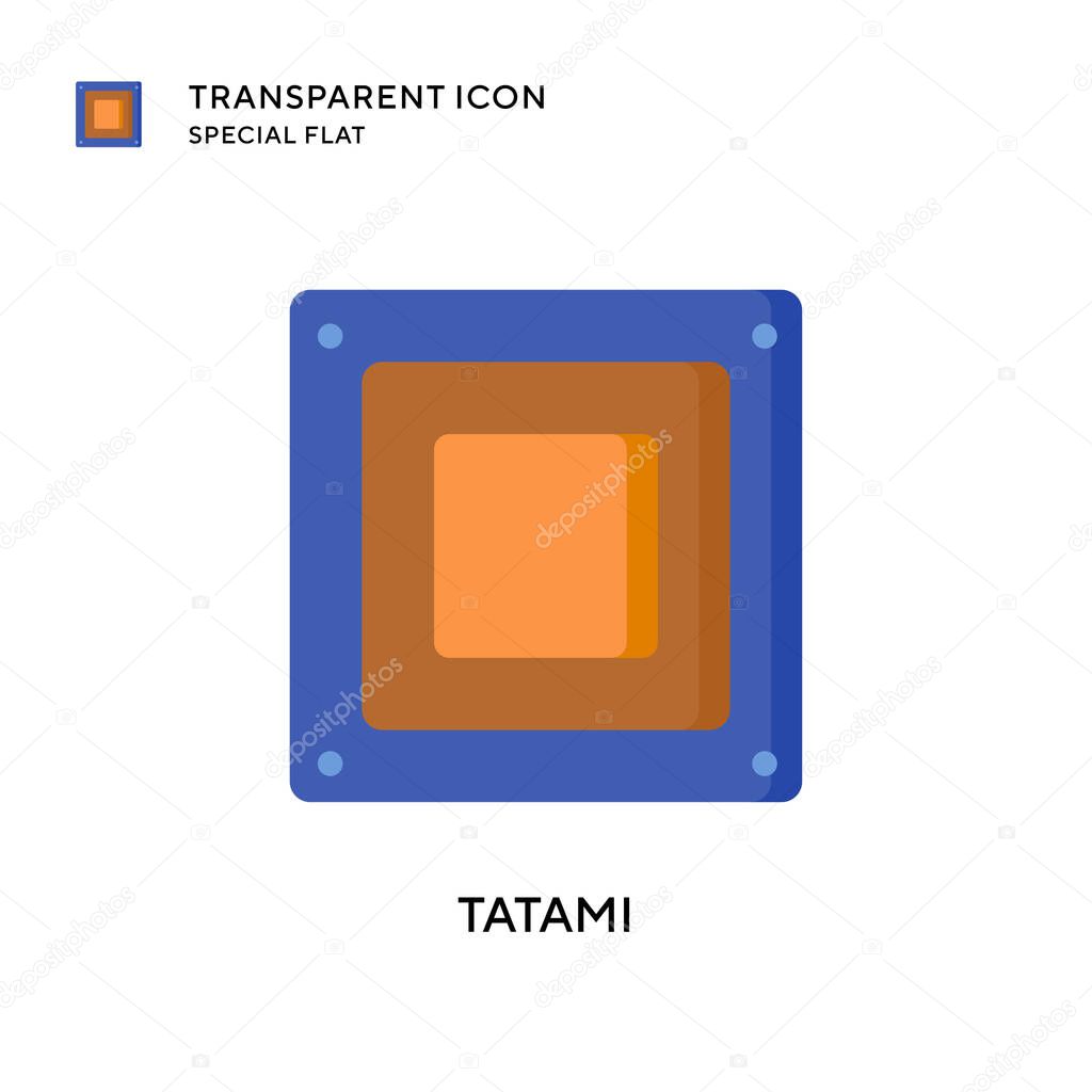 Icono del vector Tatami. Ilustración de estilo plano. EPS 10 vector. 2023