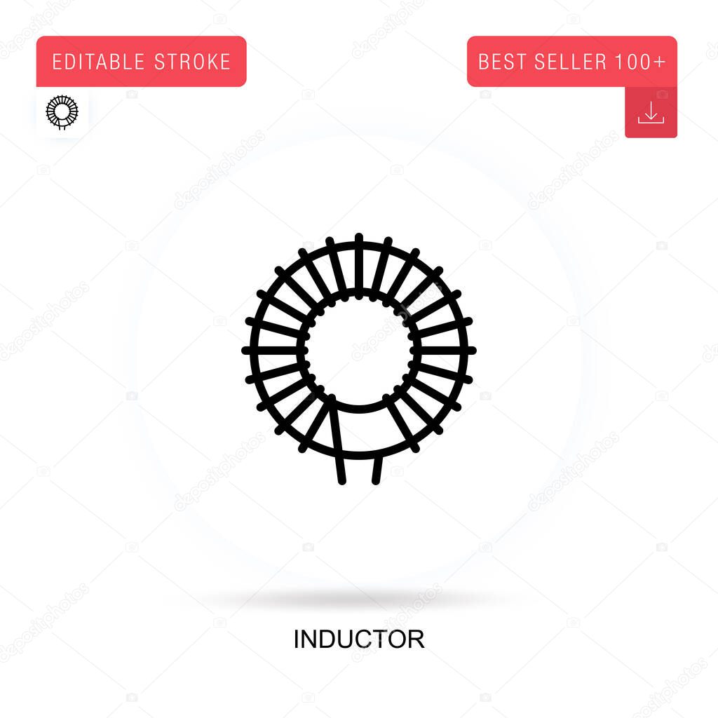Icono de vector plano inductor. Ilustraciones de metáforas conceptuales ...