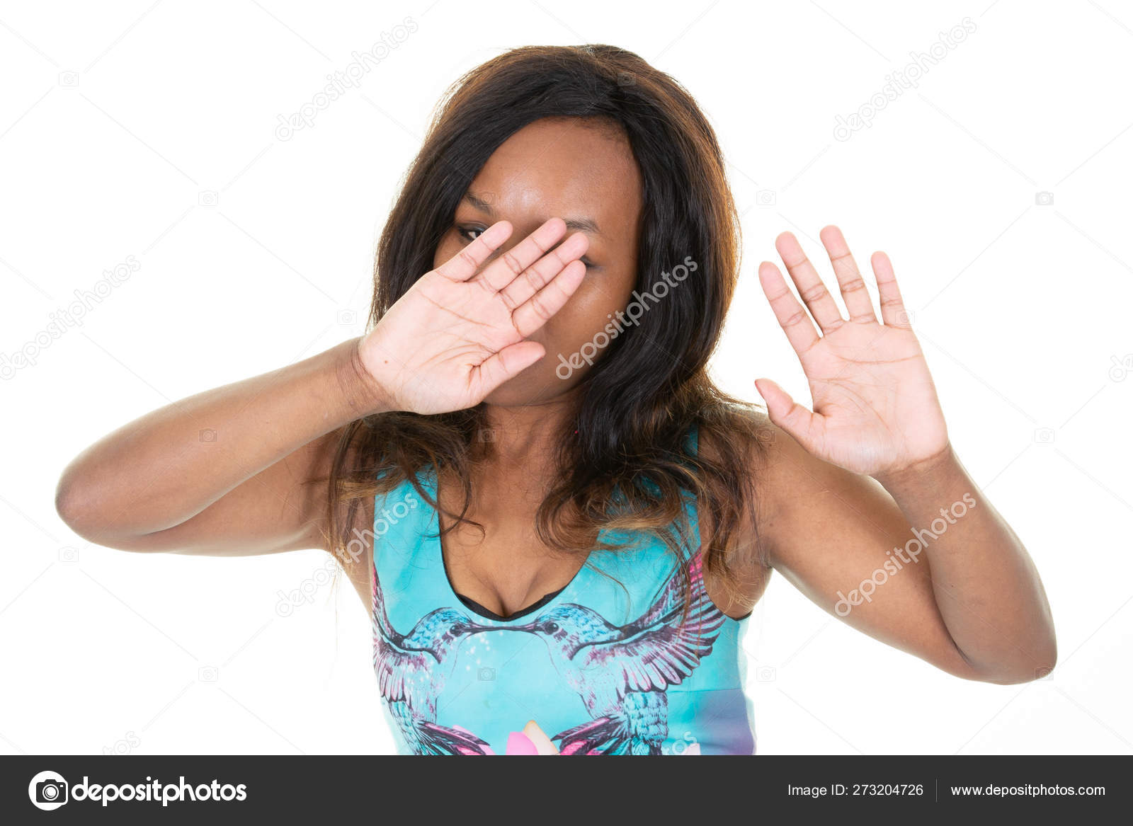 Annoyed Black Girl Hand