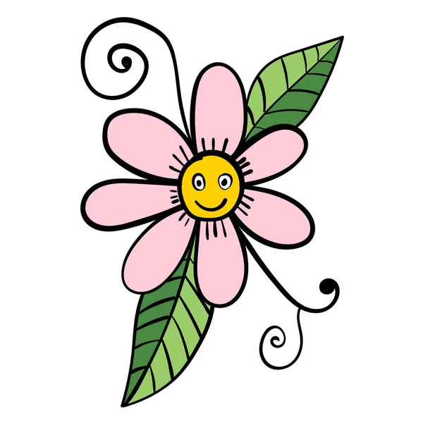 Flor feliz de dibujos animados vectorafbeeldingen, illustraties en ...