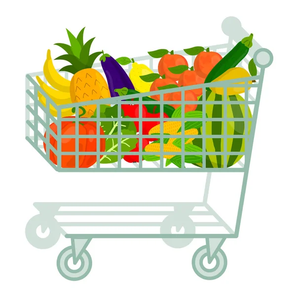 Grocery Shopping Cart Clipart