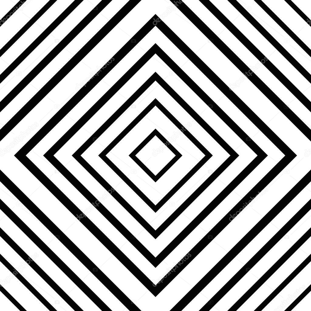 Blanco y negro lineal patrón a cuadros sin costura. Fondo geométrico ...
