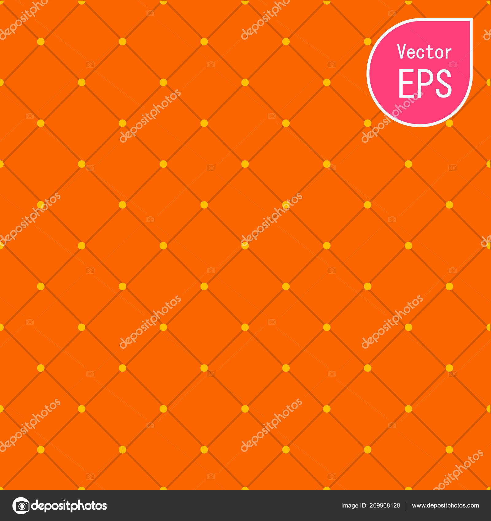 Seamless Texture Small Orange Dot Hand Drawn Graphic Print Orange ...