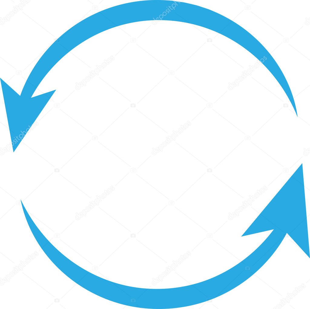 icono del círculo de flecha en estilo plano de moda aislado sobre fondo ...