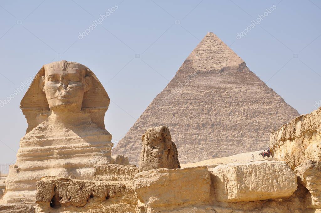 La Gran Esfinge y la Piramide de Kefren 2024