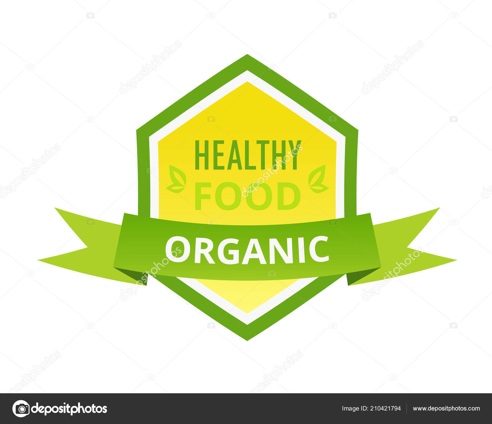 Eco-friendly natural healthy organic food, farm, biological labels ...
