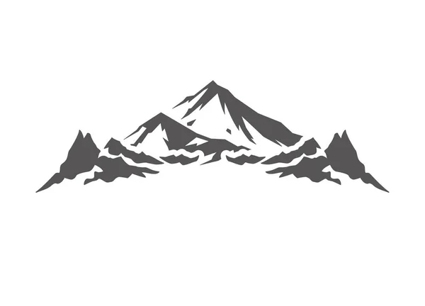 Mountain Shape Isolated White Background Vector Illustration Mountain ...