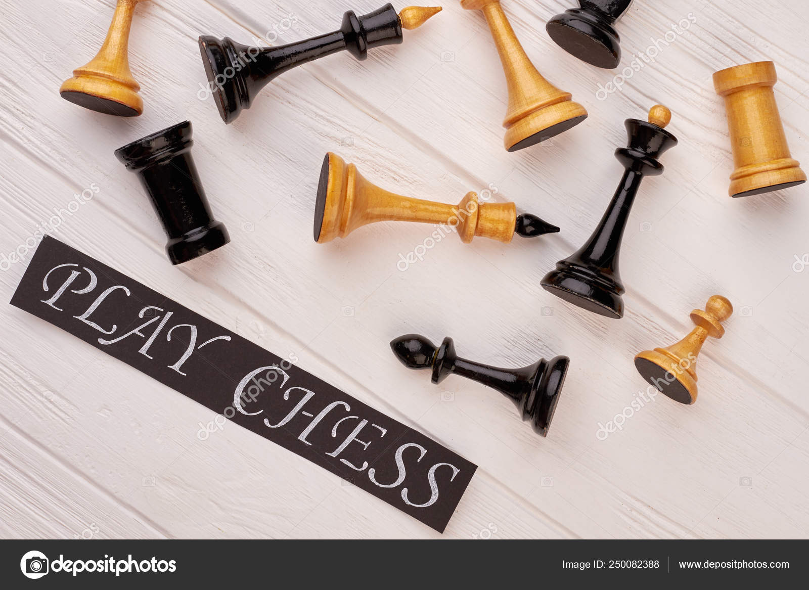 Composition of chess figures. Stock Photo by ©Denisfilm 250082388