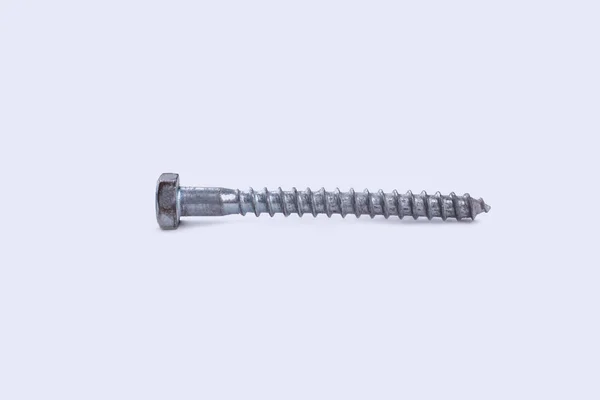 Silver screw isolated on white background. Stock Photo by ©Denisfilm ...