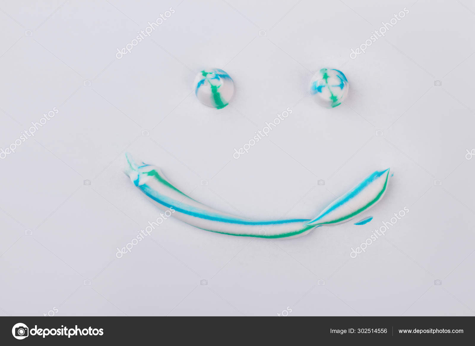 Toothpaste in a shape of face with smile. Stock Photo by ©Denisfilm ...
