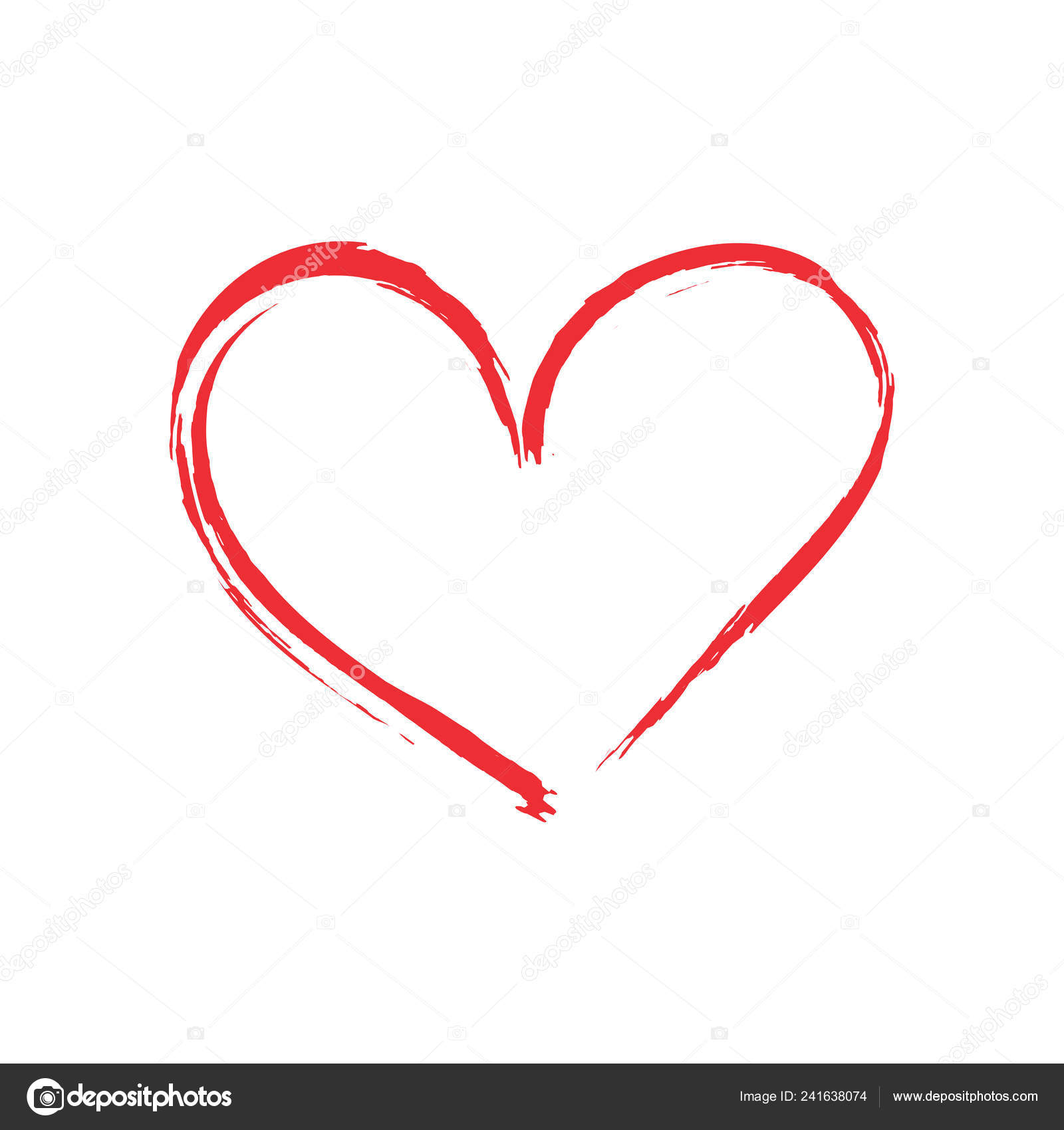 Conception Forme Coeur Pour Les Symboles D'amour Saint Valentin Stock ...