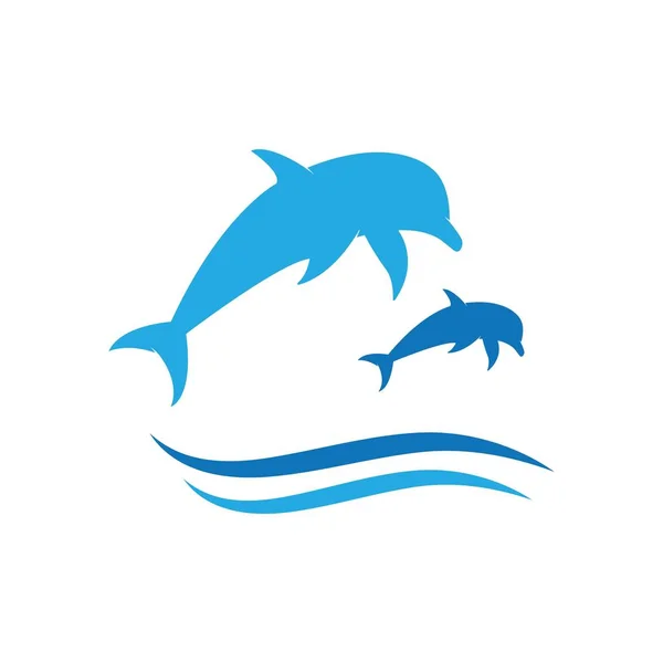 Logotipo de delfines imágenes de stock de arte vectorial | Depositphotos