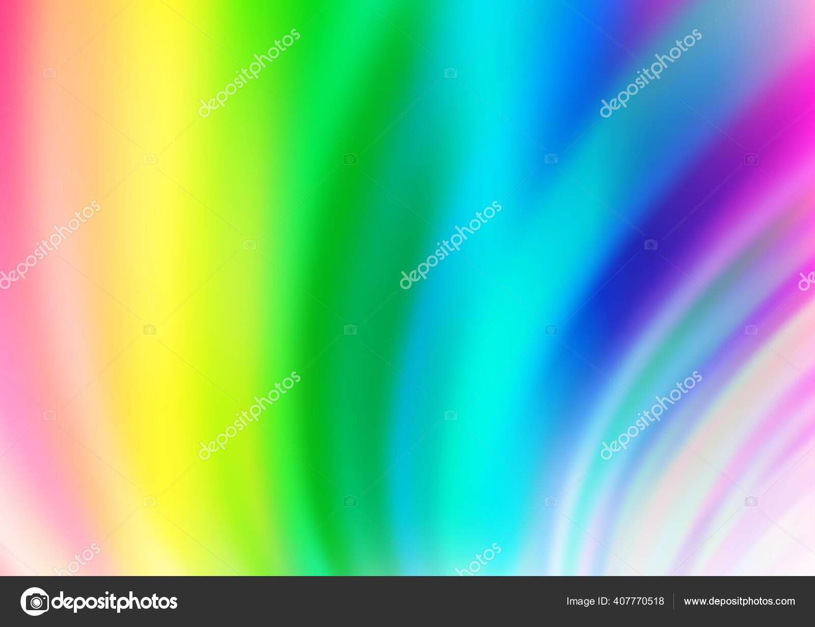 Rayos Luz Curvados Colores Arco Iris Vector Fondo Ilustración Moderna ...