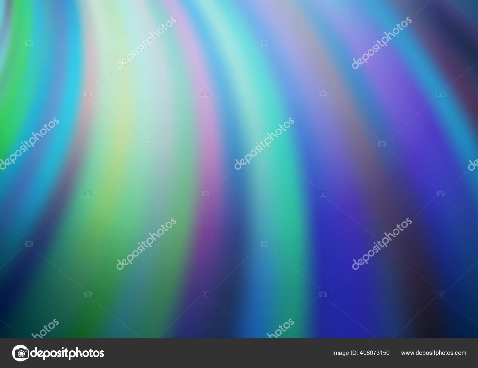 Curved Light Rays Blue Tones Vector Blurred Shine Abstract Background ...