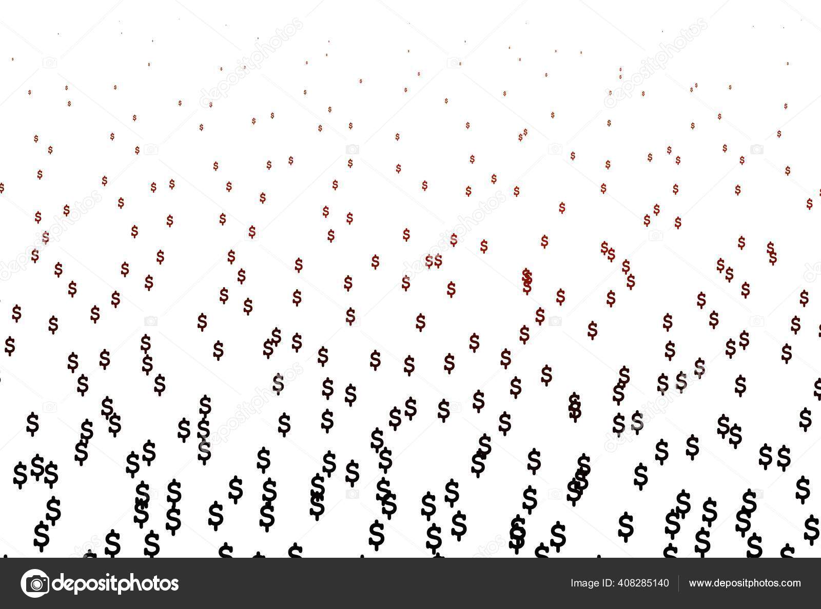 Dark Red Vector Layout Banking Symbols Colored Symbols All Currency ...