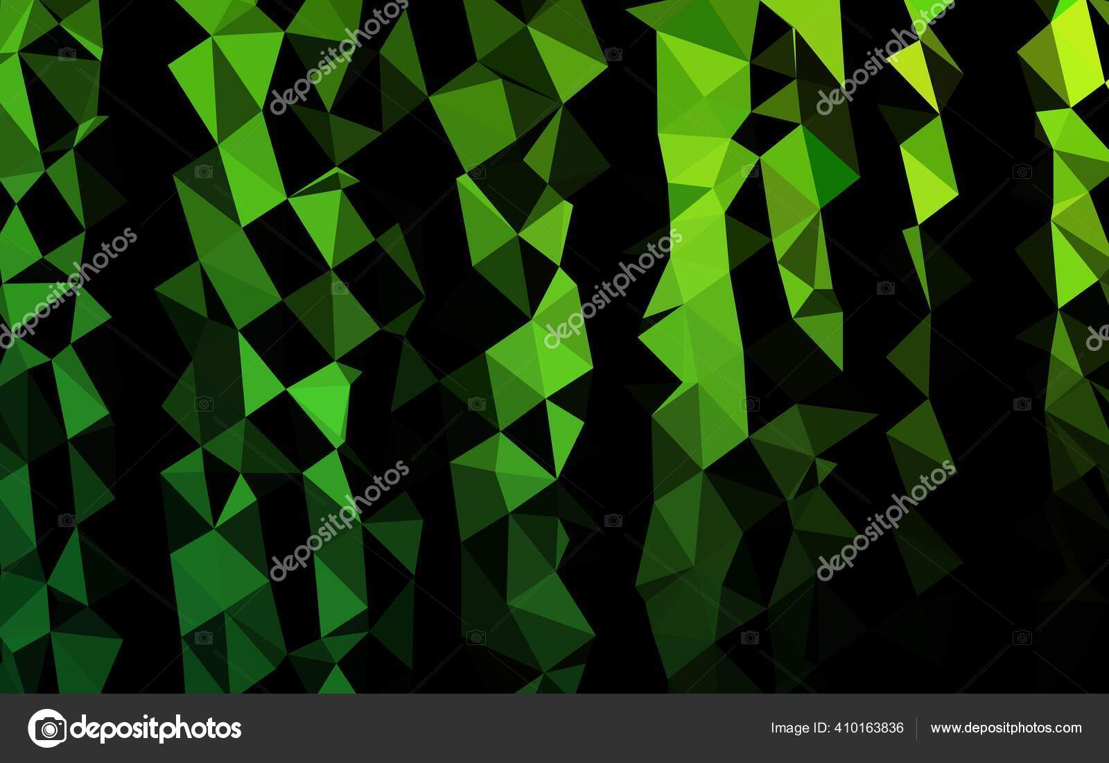 Green Abstract Triangular Background Vector Illustration Stock Vector ...