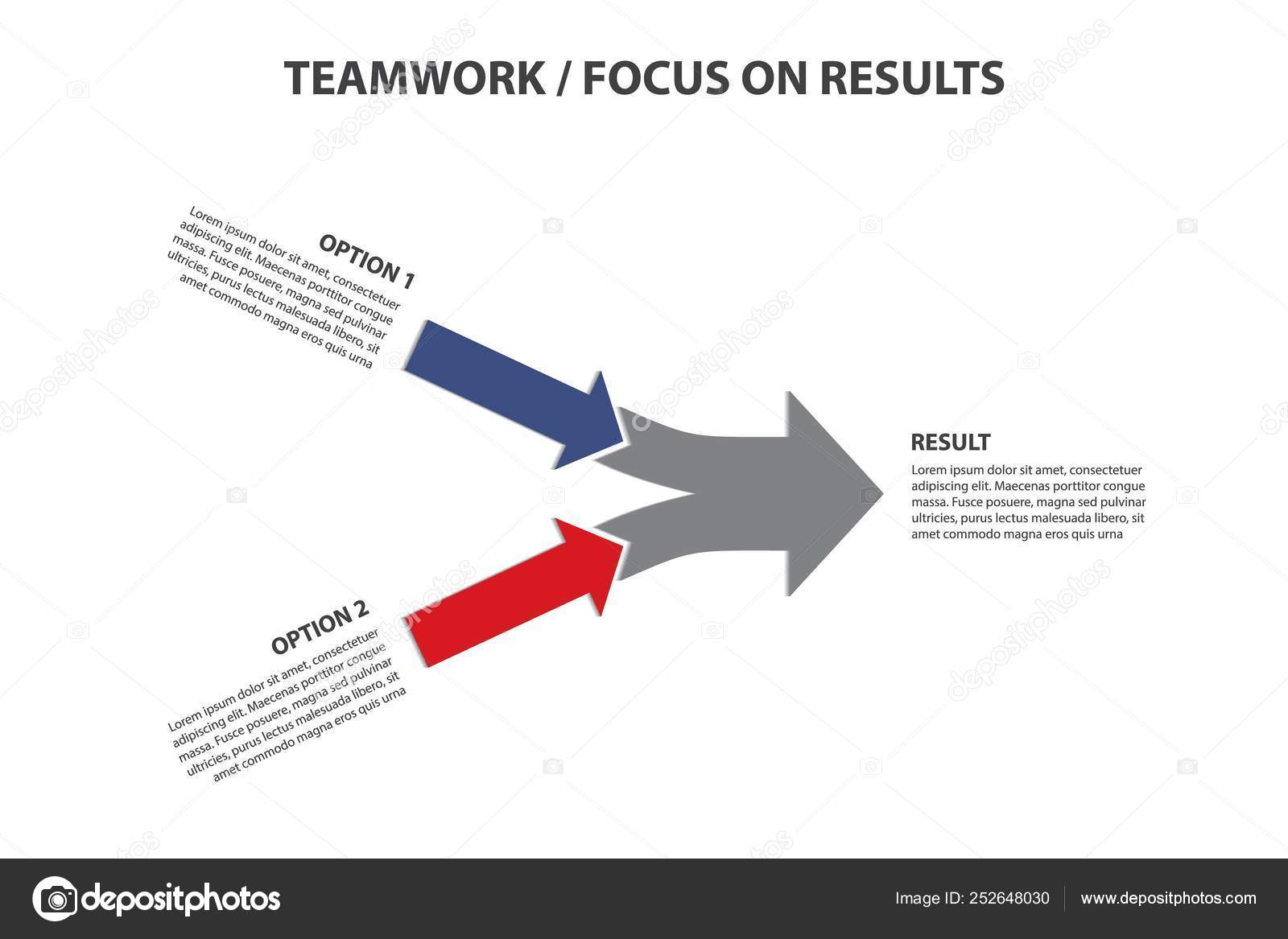 Teamwork Diagram Arrows White Background Stock Vector by ©imassimo82 ...