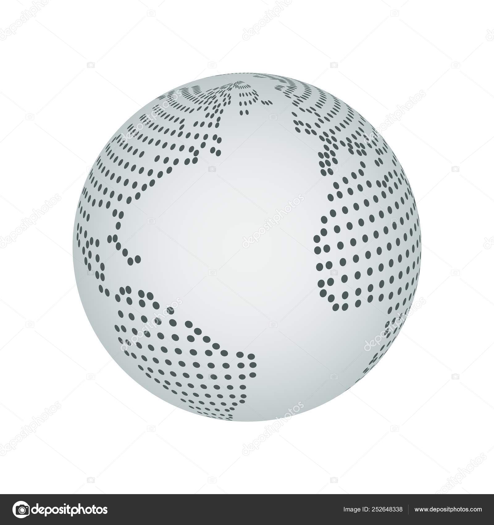 Globe Icon Vector Illustration White Background Stock Vector by ...