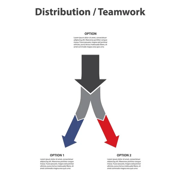 Distribution Teamwork Diagram White Background Stock Vector by ...