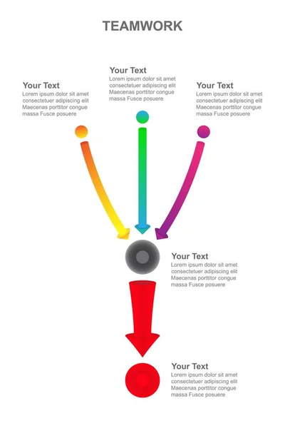 Teamwork Diagram Arrows White Background Stock Vector by ©imassimo82 ...