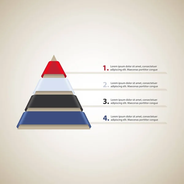 Chart Pyramid Ribbons Copy Space Vector Stock Vector by ©imassimo82 ...