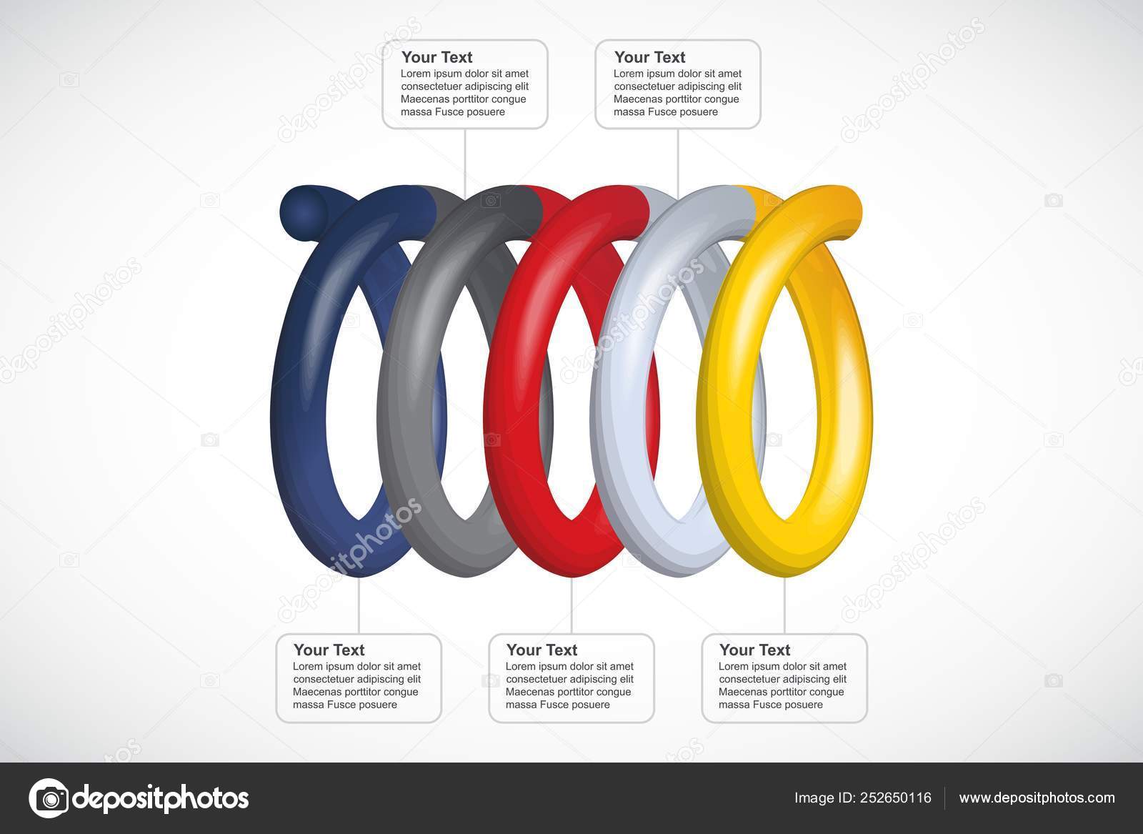 Colorful Spiral Chart White Background Vector Stock Vector Image by ...