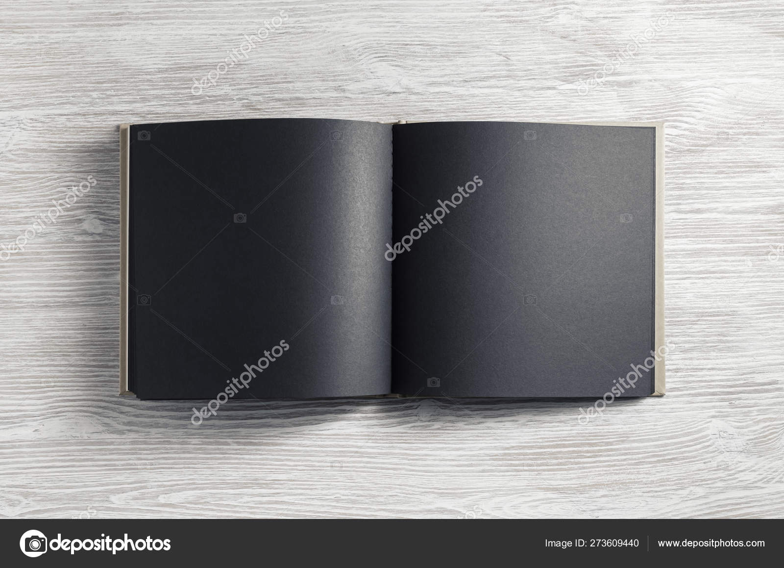 Blank black booklet Stock Photo by ©Veresovich 273609440