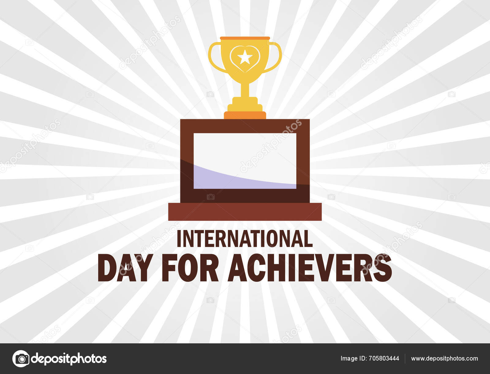 International Day Achievers Holiday Concept Template Background Banner ...