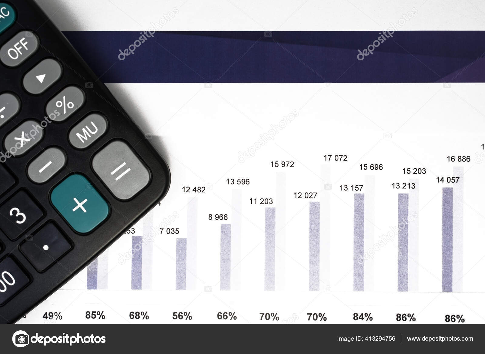 Vertical Chart Numbers Percentages Which Black Calculator Analysis ...