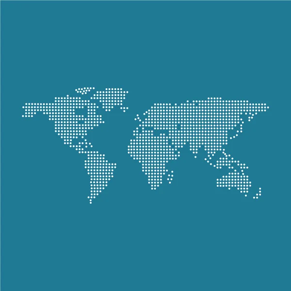 Vector world map with rounds, spots, dots for business templates Stock ...