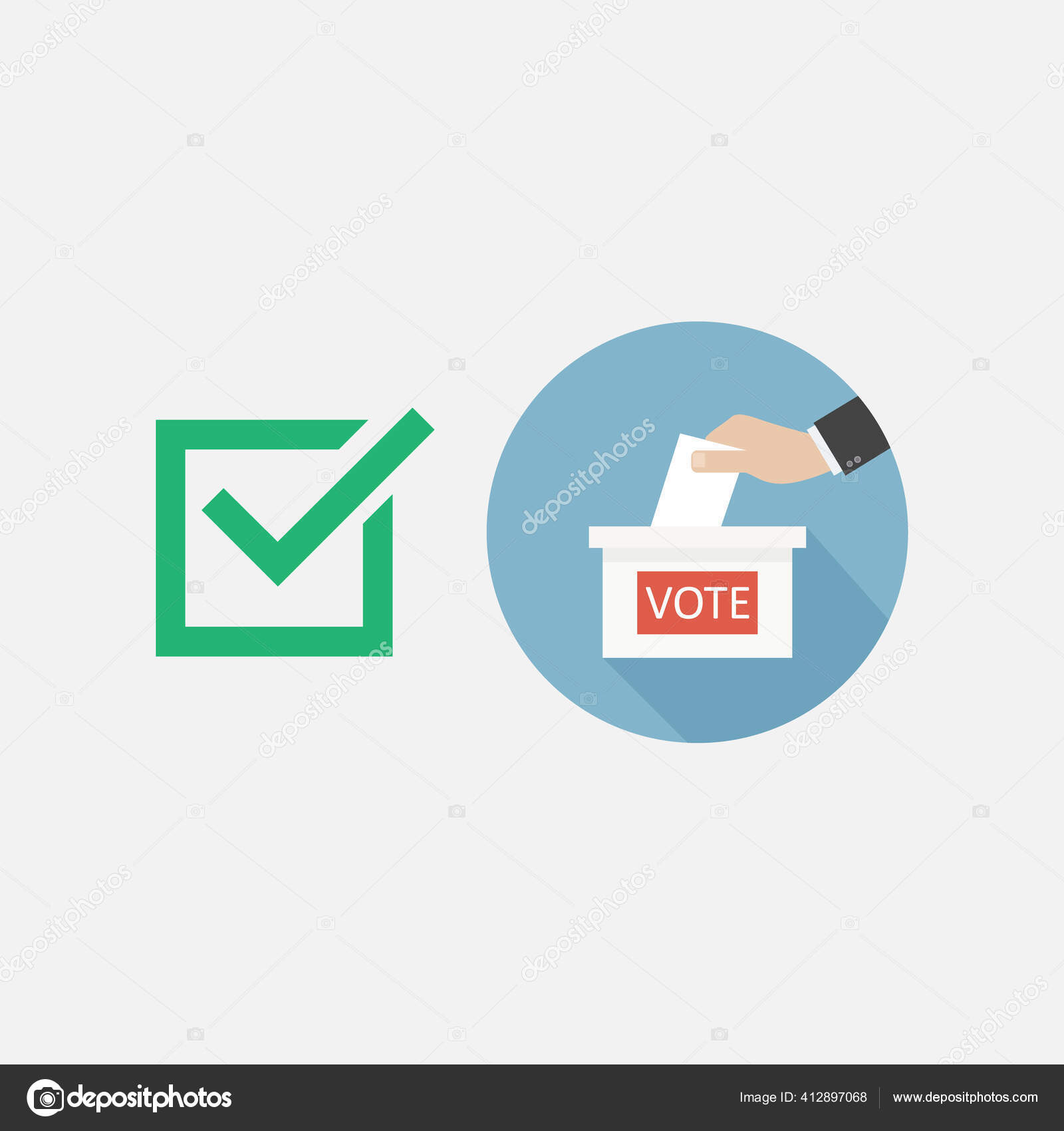 Vote Vector Graphic Element Illustration Template Design Stock Vector ...