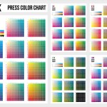 Color Chart Print Test Page Color Numbers Names Rgb Cmyk Stock Vector ...