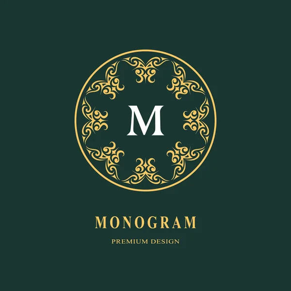 Monogram design elements, graceful template. Calligraphic elegant line ...