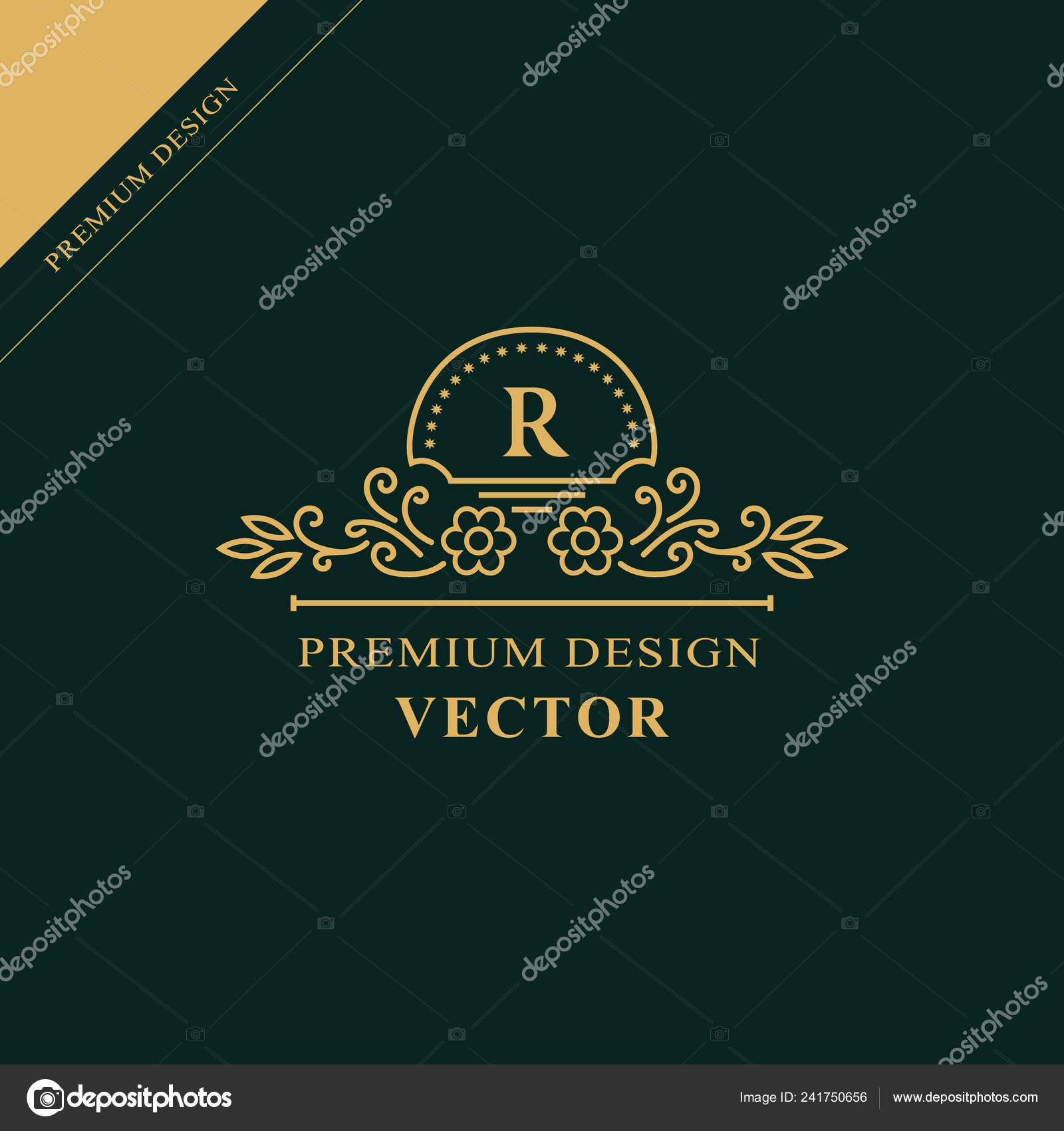 Monogram Design Elements Graceful Template Calligraphic Elegant Line ...