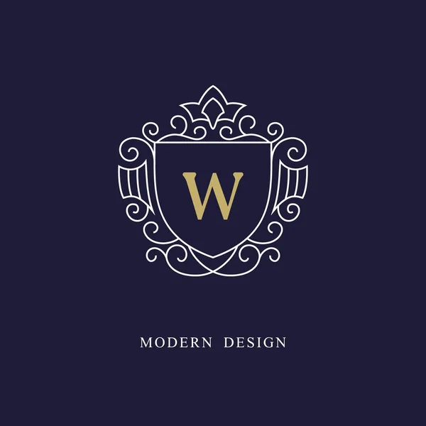 Monogram design elements, graceful template. Elegant line art logo ...