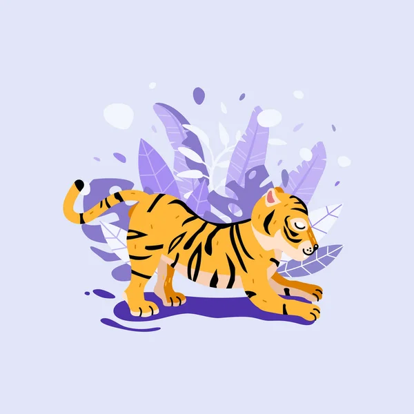 Cute fat tiger sticker pack. Stock Vector Image by ©Vivali #279177428