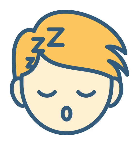 Sleepy Face Cartoon