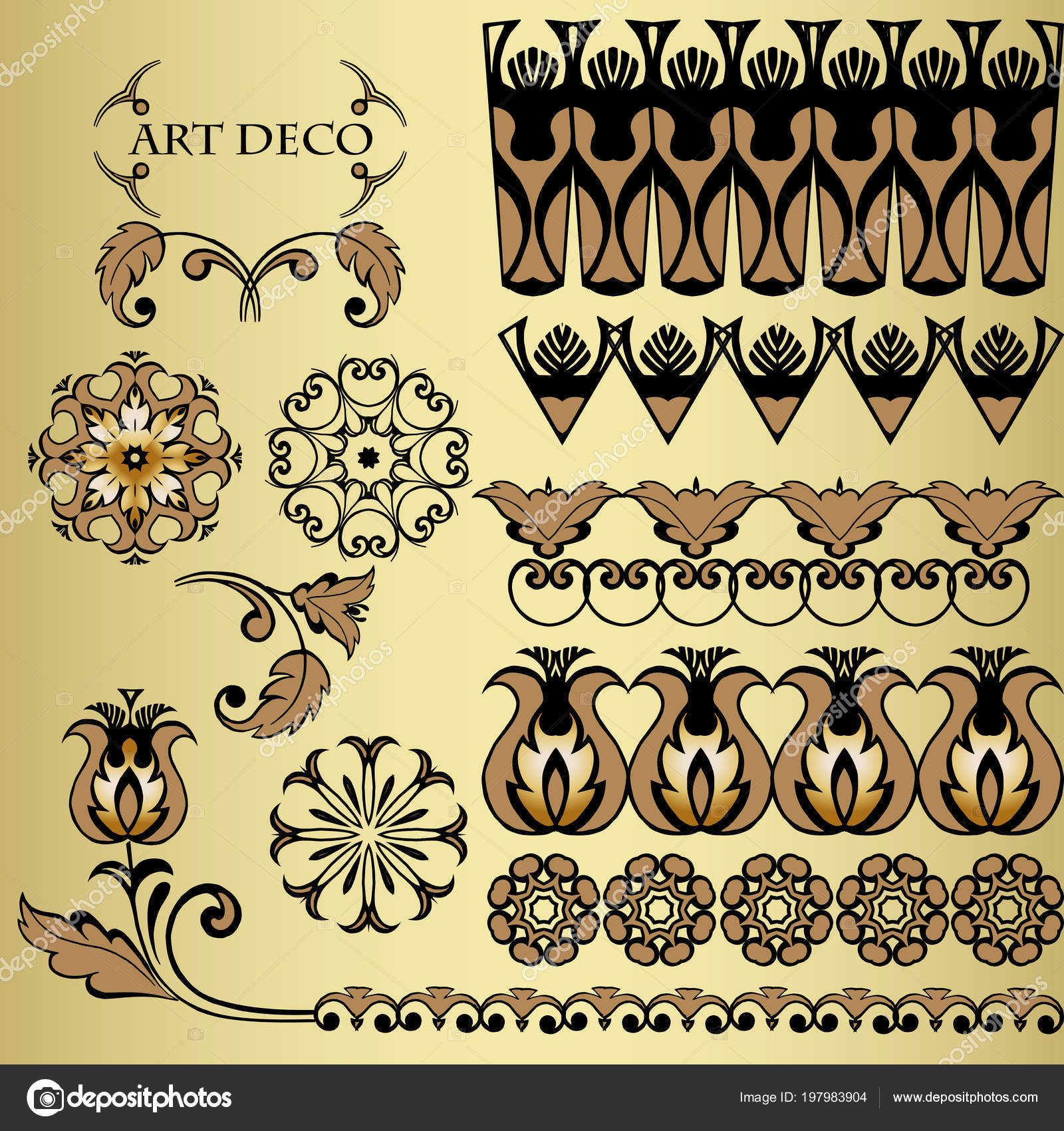 Art Deco Graphic Design Elements