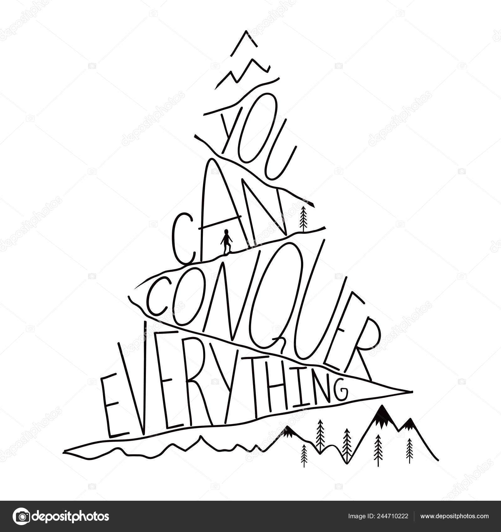 Inspirational Typography Poster Motivational Art Stock Vector Image by ...