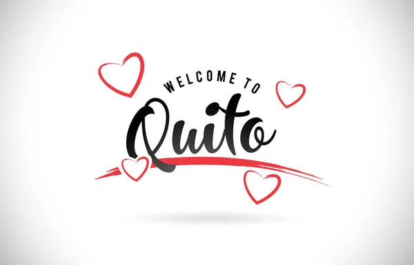 Riga Welcome Word Text Handwritten Font Red Love Hearts Vector Stock