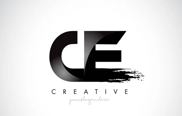 GP Letter Design with Brush Stroke and Modern 3D Look. Stock Vector by ...