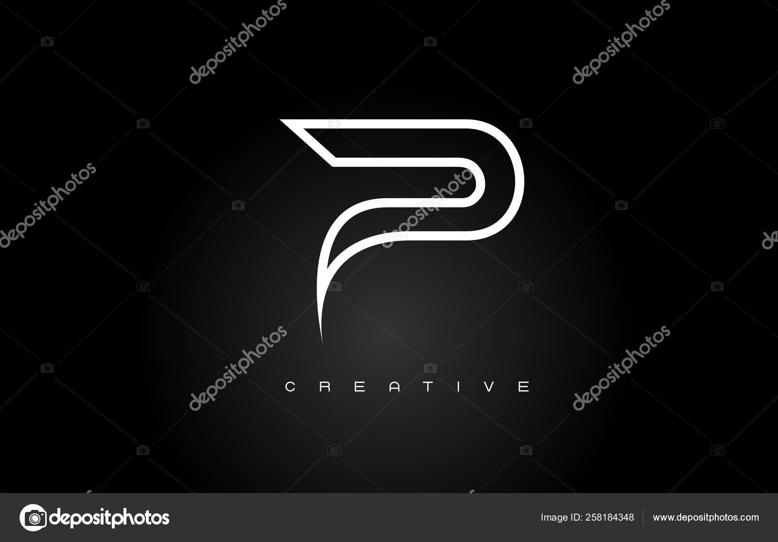 Gold Letter P Logo. P Letter Design Vector Stock Vector by ...