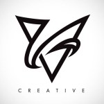 V Letter Modern Trendy Design Logo. Letter V Icon Logo with Mode Stock ...