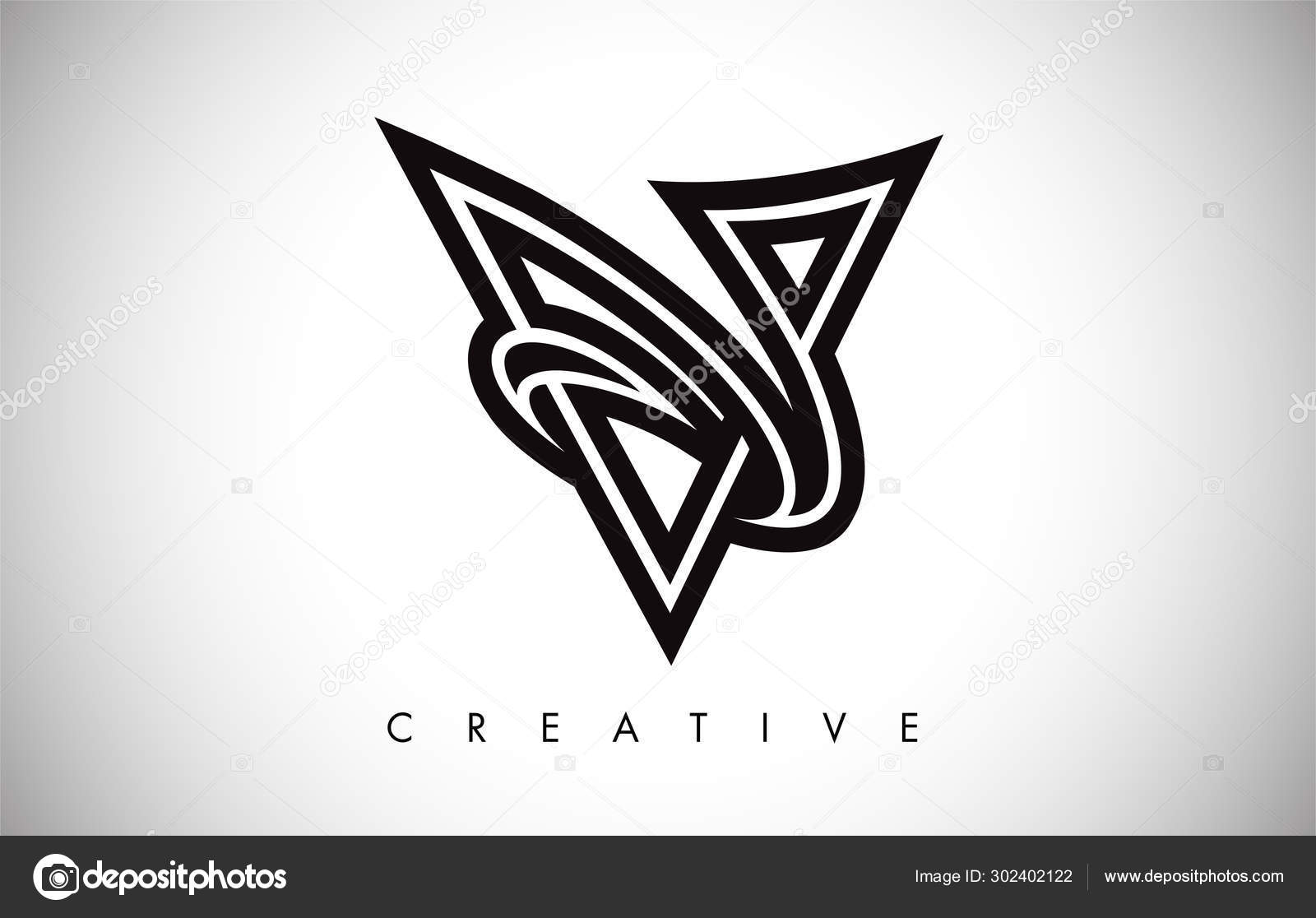 V Letter Modern Trendy Design Logo. Letter V Icon Logo with Mode Stock ...