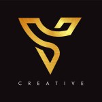 Golden Letter Logo Design Letter Logo Icon Gold Texture Vector Stock ...