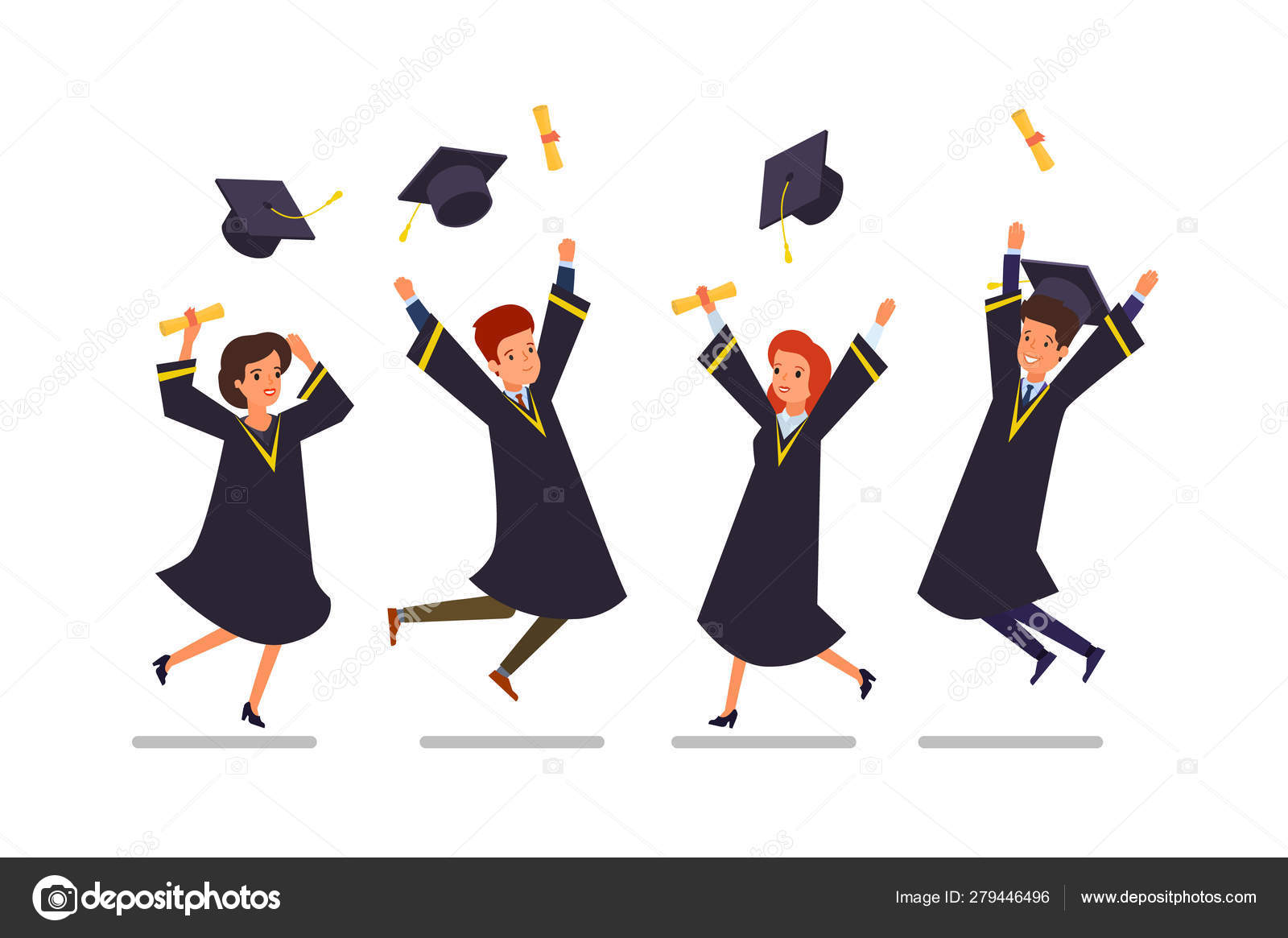 Graduation Student Vector Free Download